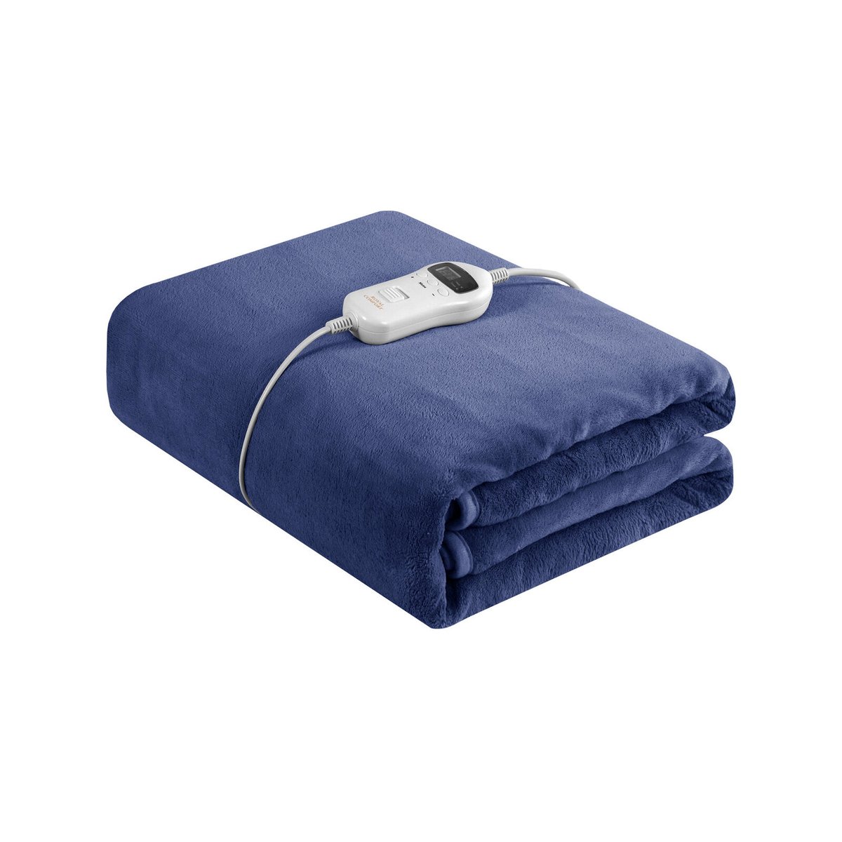 Royal Comfort Thermolux Heated Electric Fleece Throw 160 x 120 cm Navy ...