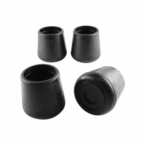 Surface Gard 32mm Black Round External Rubber Chair Tips - 4 Pack ...