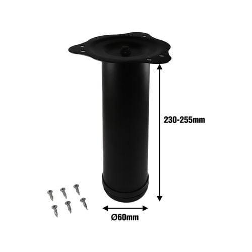 Adoored 60 x 230mm Black Round Table Leg - Bunnings Australia