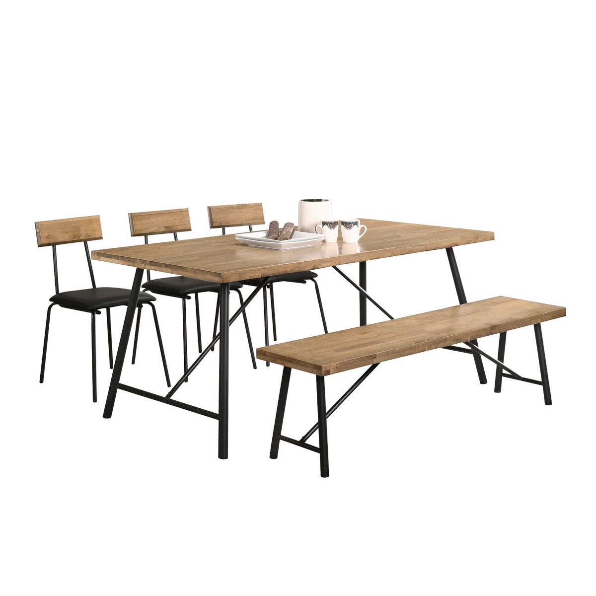 Owen 6 Seater 1.8m Dining Table Set - Bunnings Australia