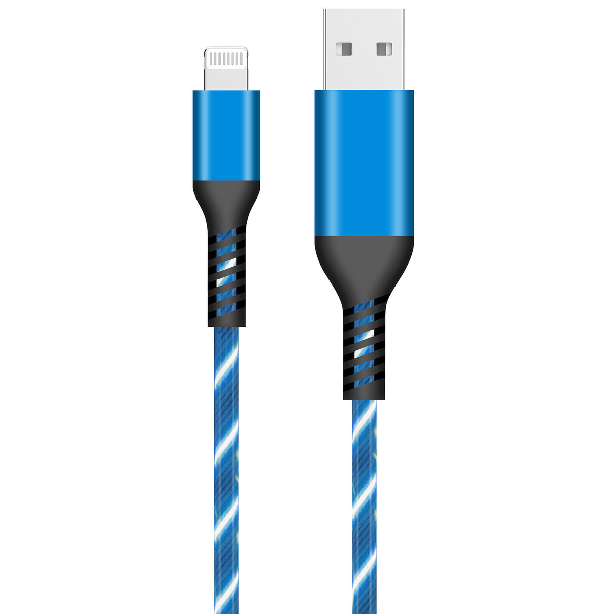 Click Light Up Flowing USB-A to Lightning (MFI) - Bunnings Australia