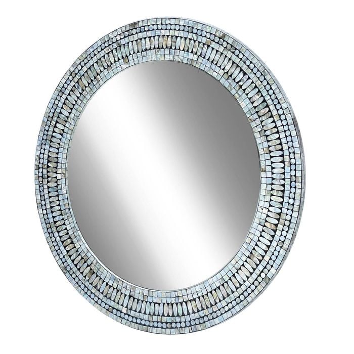 Hawthorne Mother of Pearl Hand Made Mirror - Bunnings Australia