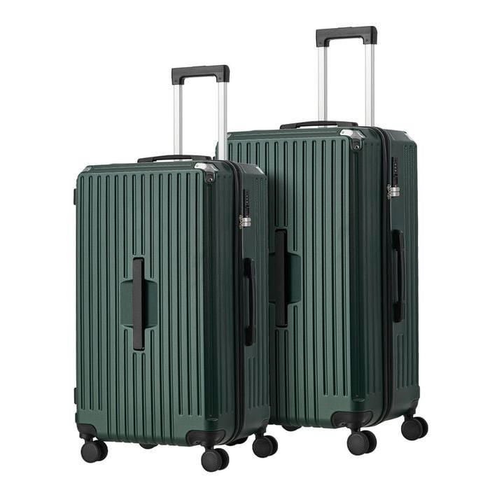Mazam 2pcs Luggage Suitcase Trolley Set Tsa Lock Hard Shell Case Green ...