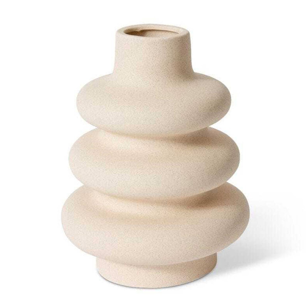 E Style Skylar 24cm Ceramic Flower/Plant Vase Decor - Cream - Bunnings ...