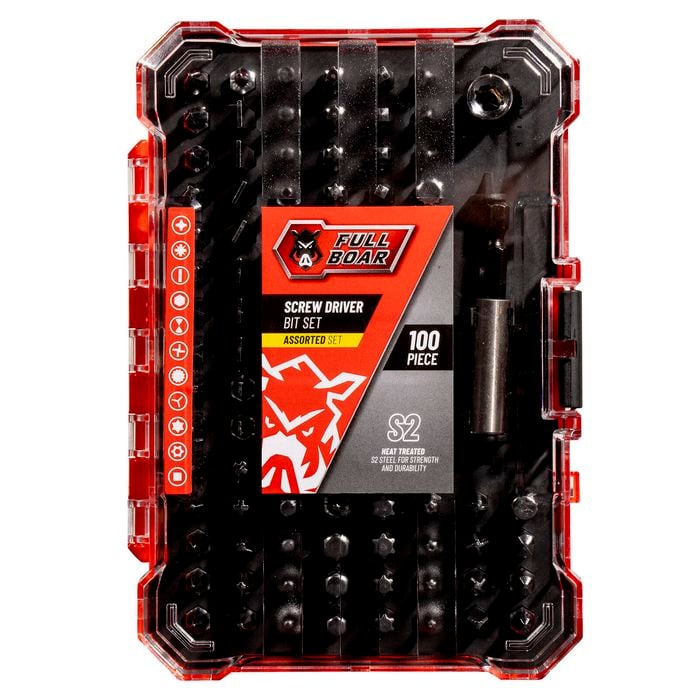 Full Boar 100 Piece Assorted Screwdriver Bit Set - FBSBS-100PC ...
