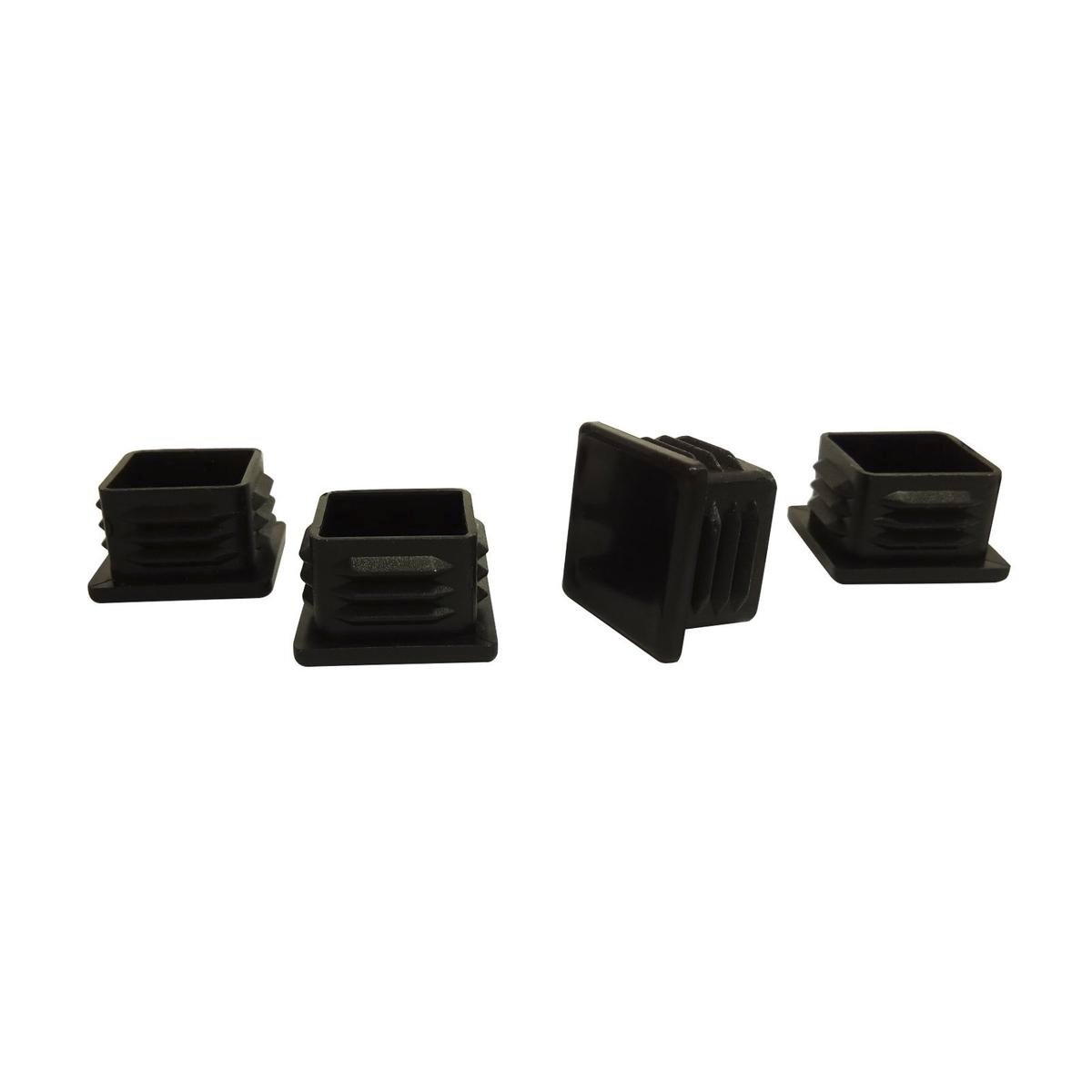 Surface Gard 25mm Black Square Internal Plastic Chair Tips - 4 Pack ...