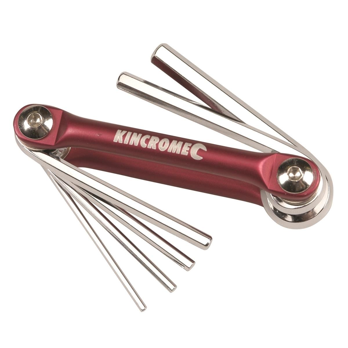 Kincrome 6 Piece Red Folding Imperial Hex Key Set - Bunnings Australia