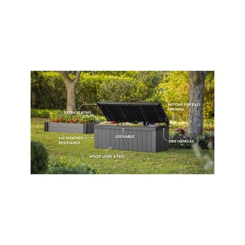 Keter 380L Darwin Outdoor Storage Box - Bunnings Australia