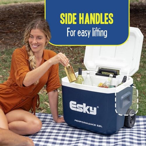 Esky 52L Wheeled Hard Cooler - Bunnings Australia