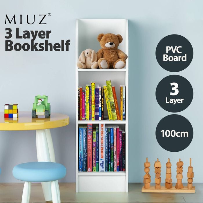 MIUZ Bookshelf Display Shelf Book Display Rack Bookcase Shelf Display ...