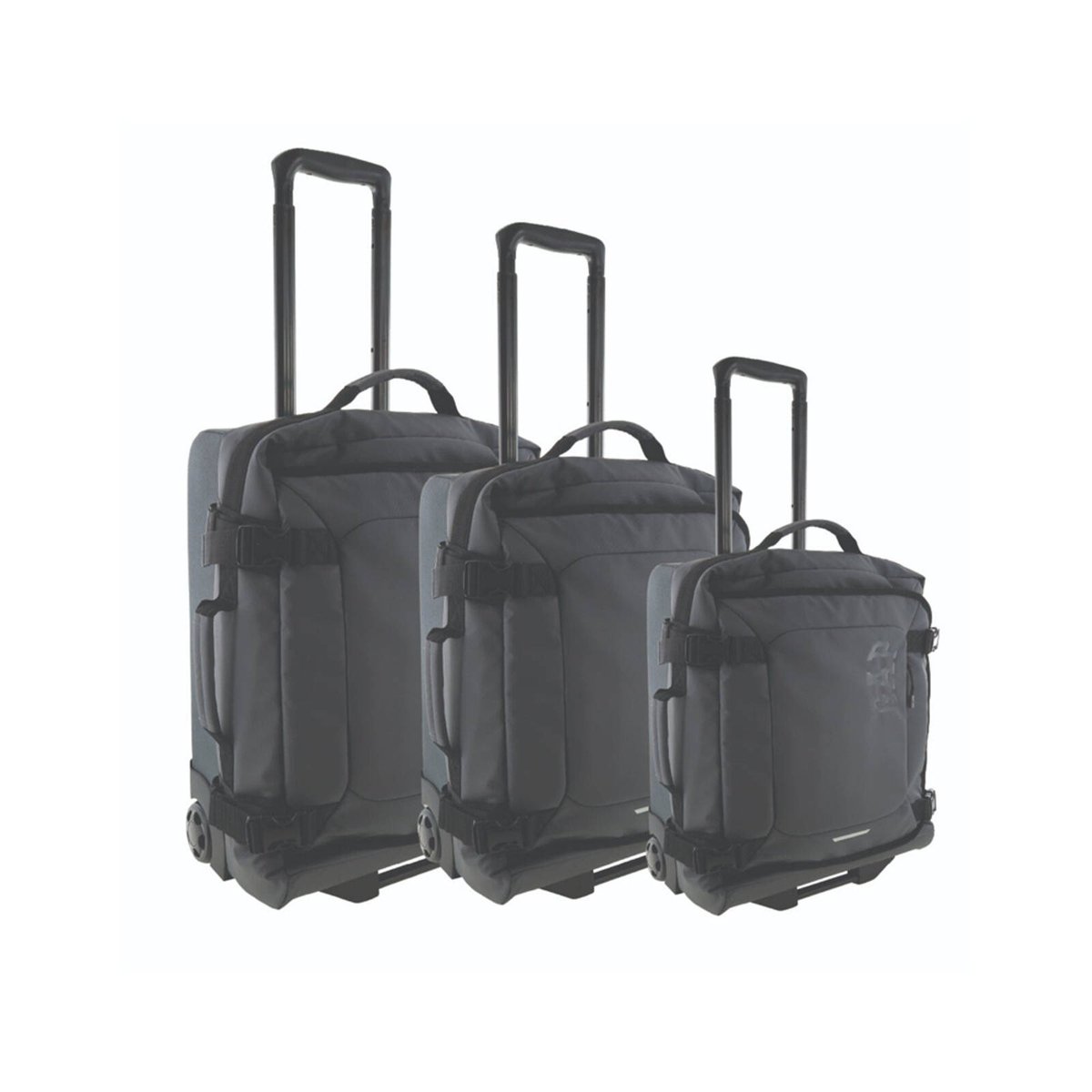 3pc GAP Soft-Shell Suitcase Lockable Travel Trolley Luggage Set 73cm ...
