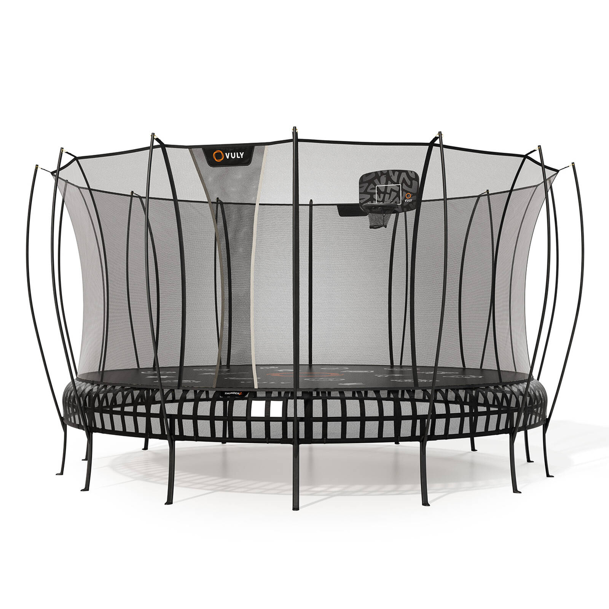 VULY Thunder 2 Jumbo 17.5ft Springless Trampoline with Enclosure ...