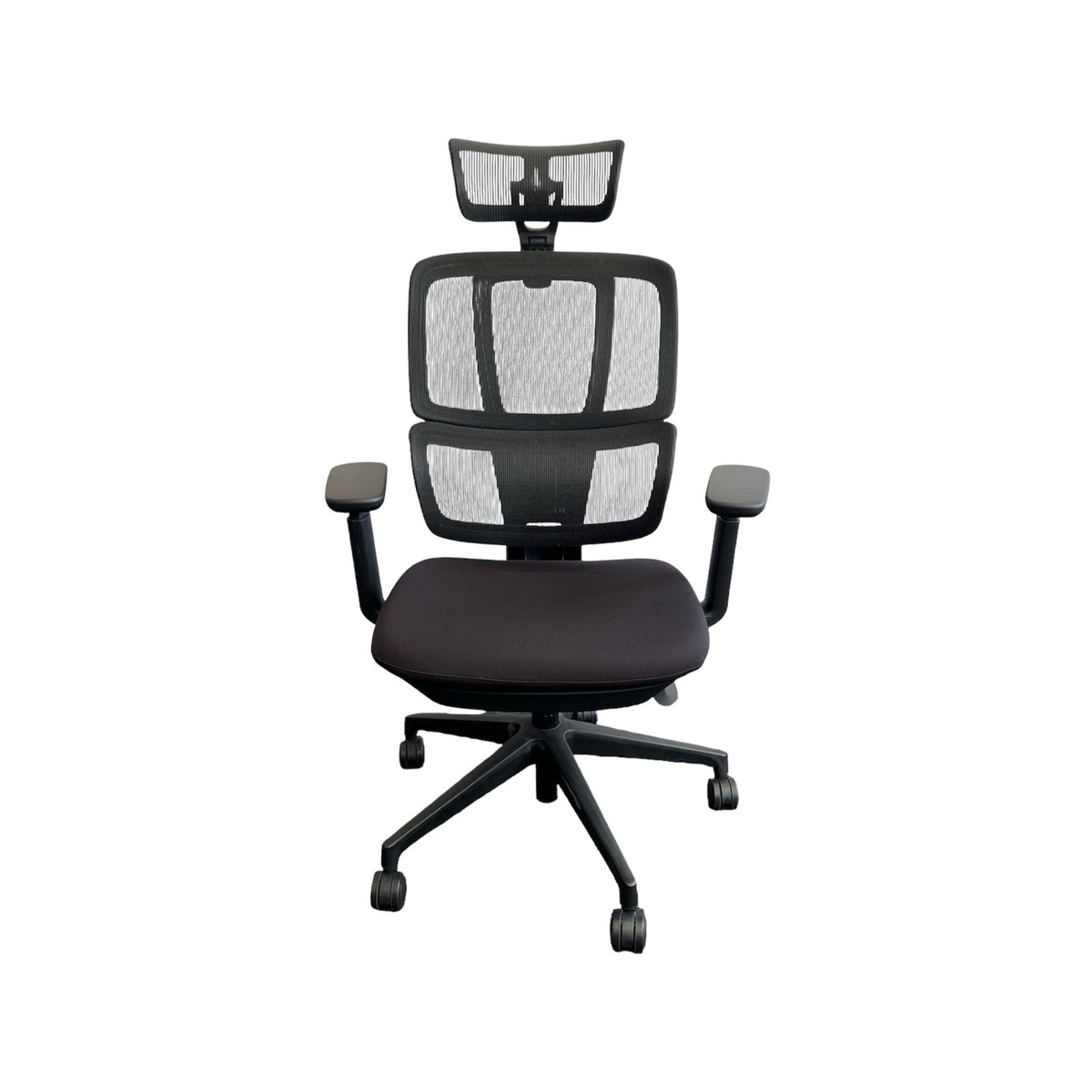 H2 ergonomic Medium back chair 680 x 680 x 1230(mm) Black - Bunnings ...