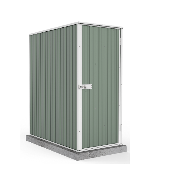 Absco Sheds 0.78 x 1.52 x 1.80m Pale Eucalypt Basic Single Door Garden ...