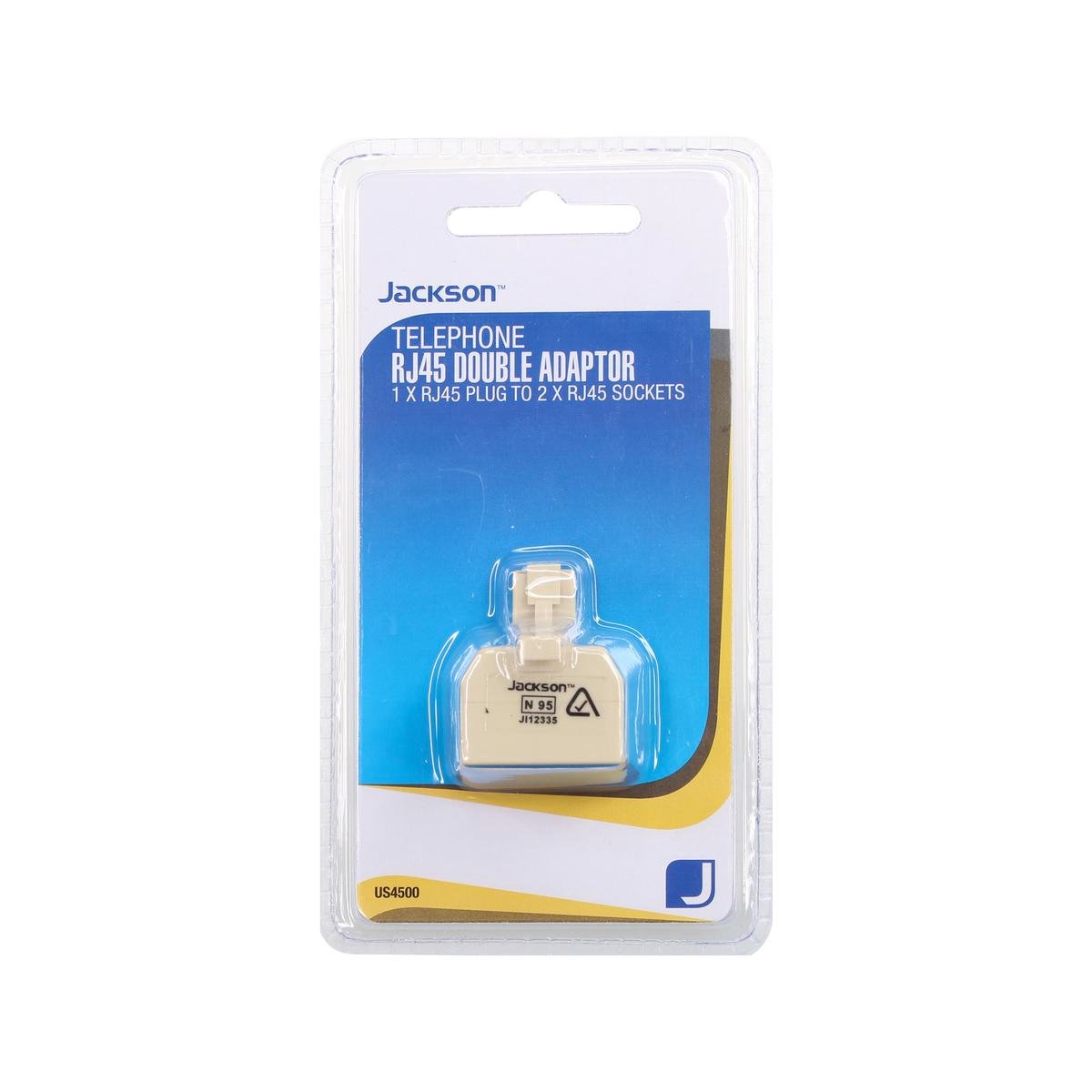 Jackson RJ45 Double Adaptor - 8P8C - Bunnings Australia
