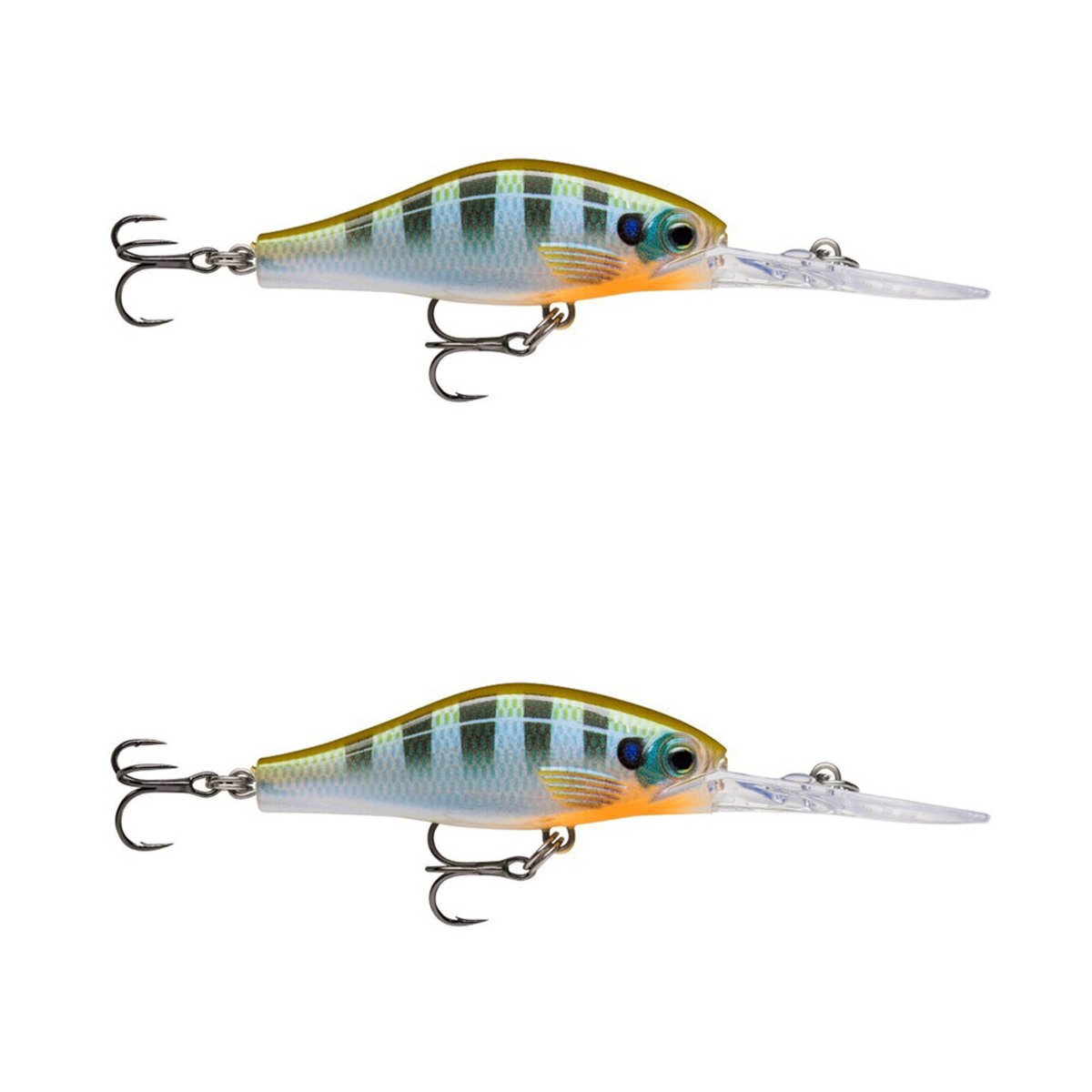 2x Rapala 7cm Shadow Rap Jack Deep Dive Crankbait Fish Lures - Blue ...