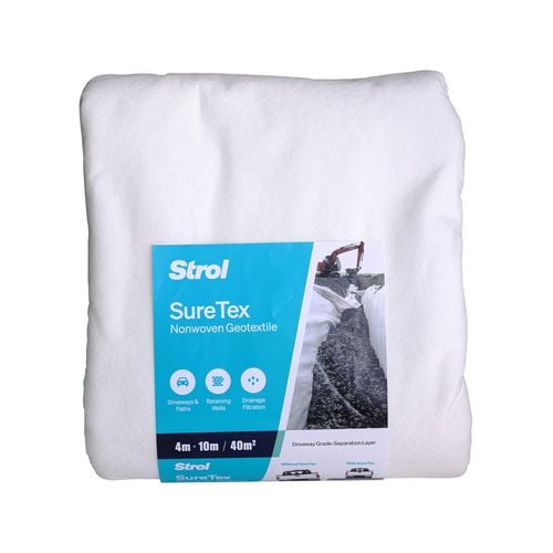 Strol 4m SureTex Geotextile Fabric - 10m - Bunnings New Zealand