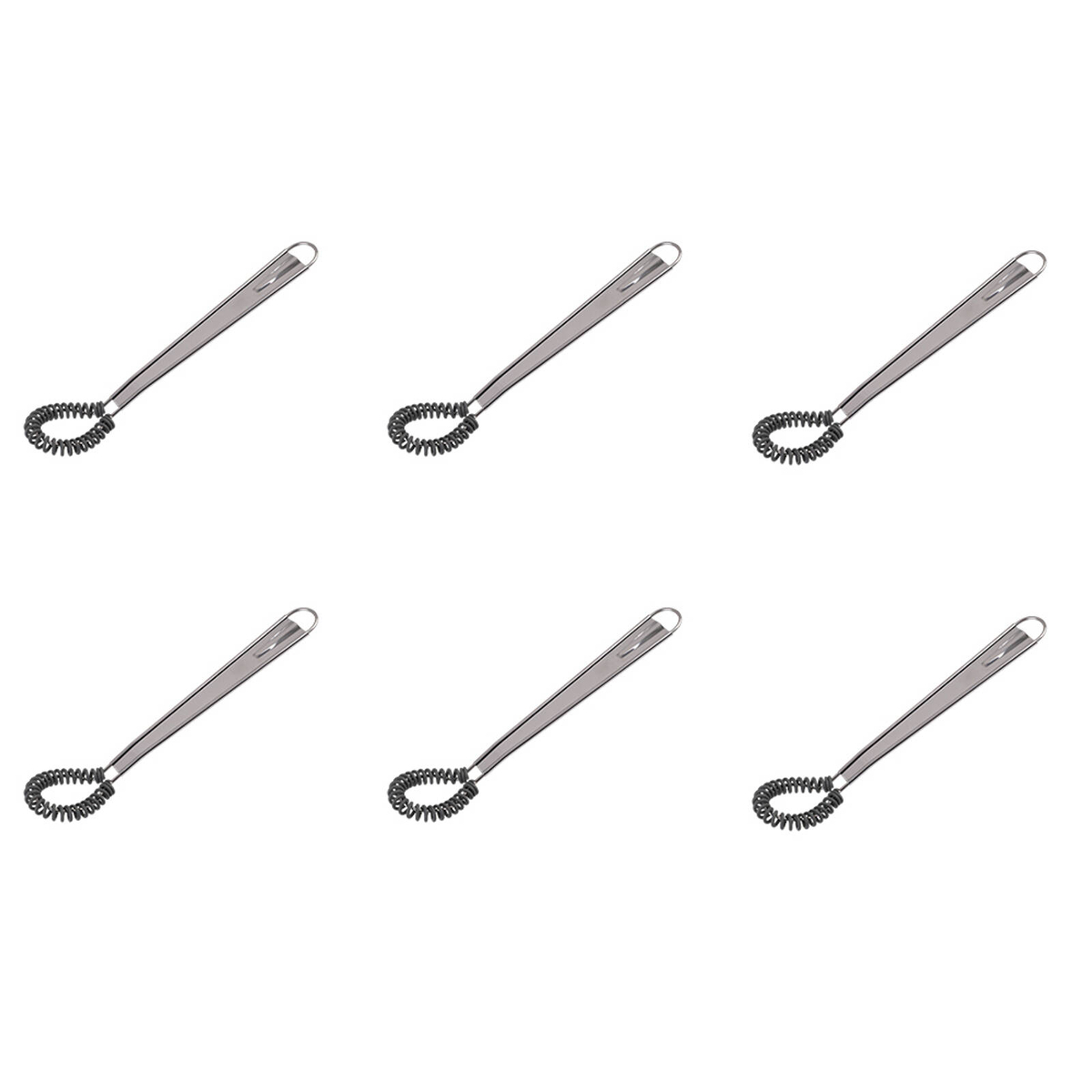 6PK Appetito Silicone Little Gem Sauce Whisk Charcoal Grey - Bunnings ...