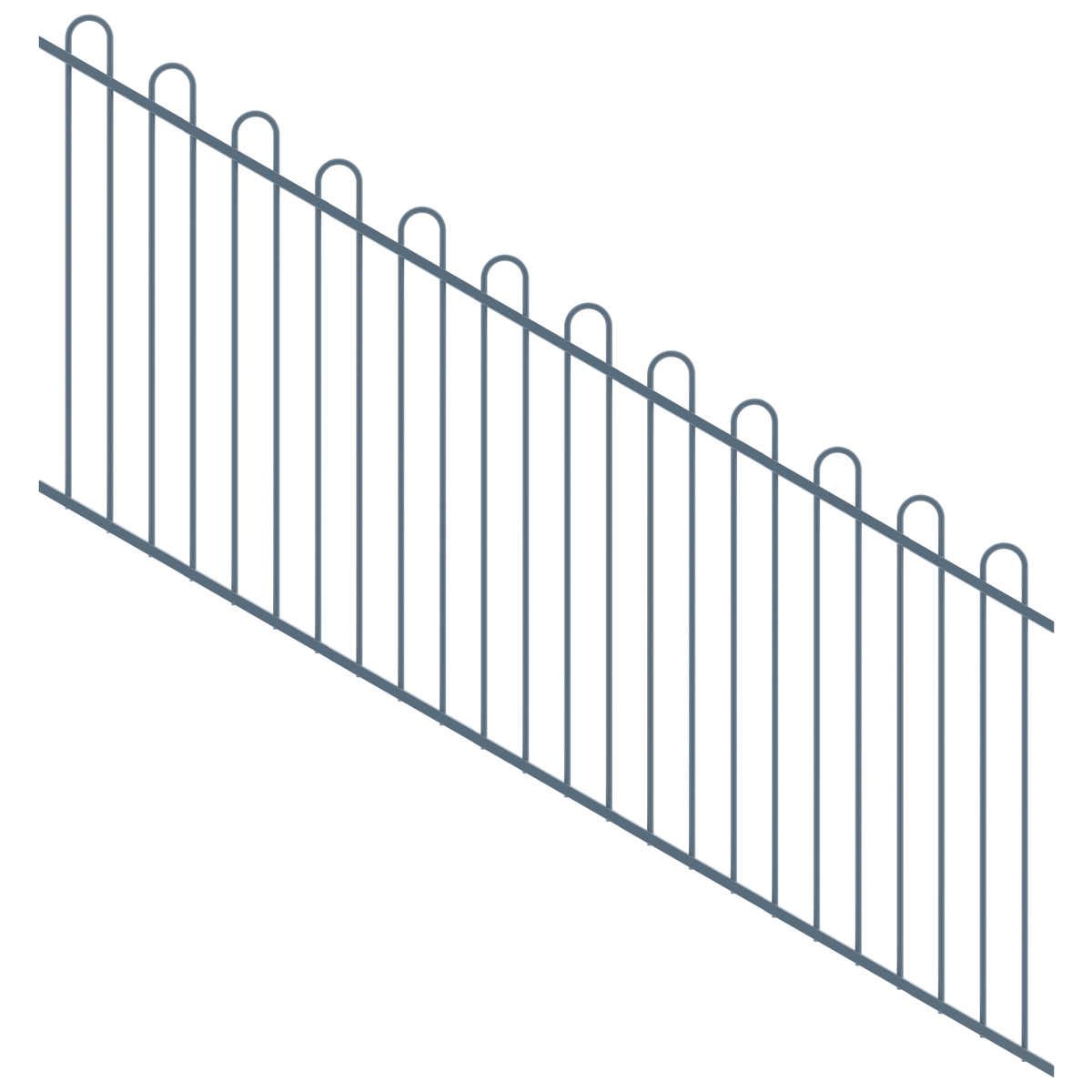 ProtectorAl 1201-2400W x 1200H Deep Ocean Loop Top Pool Fence Panel ...