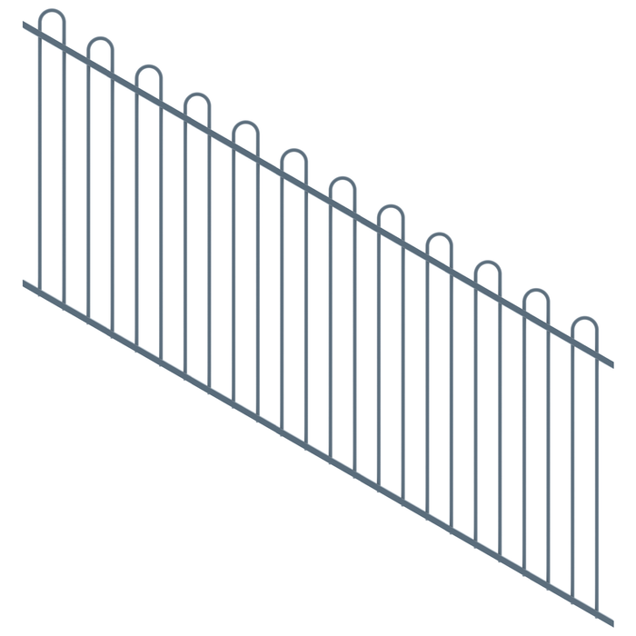 ProtectorAl 1201-2400W x 1200H Deep Ocean Loop Top Pool Fence Panel ...