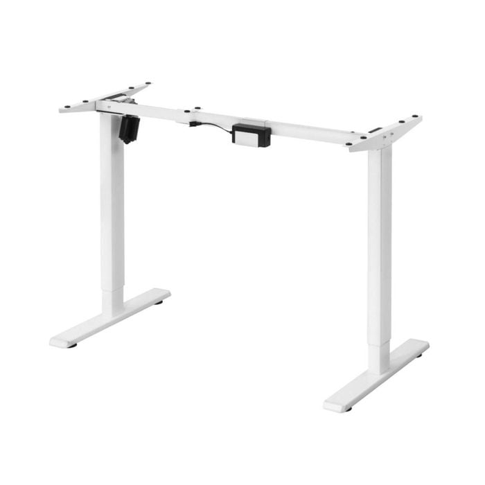 Forge Compact Sit Stand Desk Frame - White - Bunnings Australia