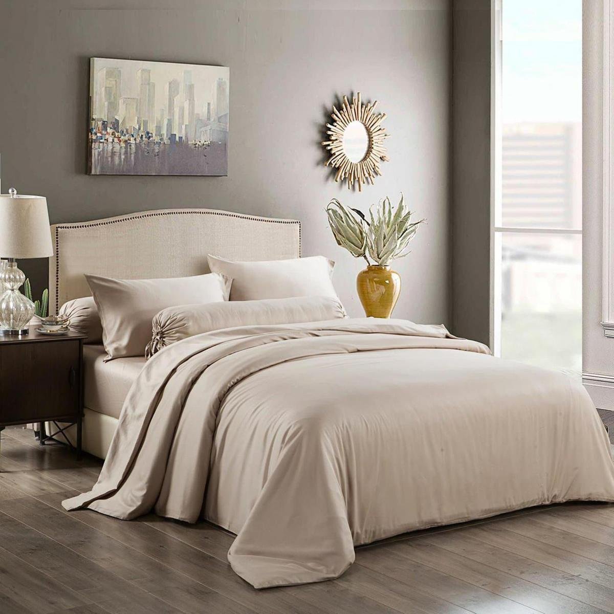 Joy Collection Sheet Set - Champagne Latte - Bunnings Australia