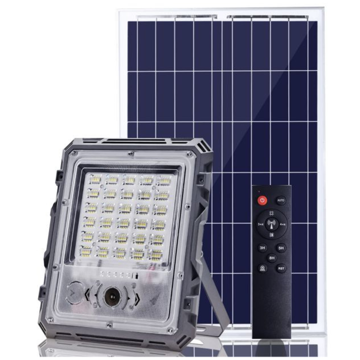 PLUSRITE 200W Led Solar Sensor Flood Light - Bunnings Australia