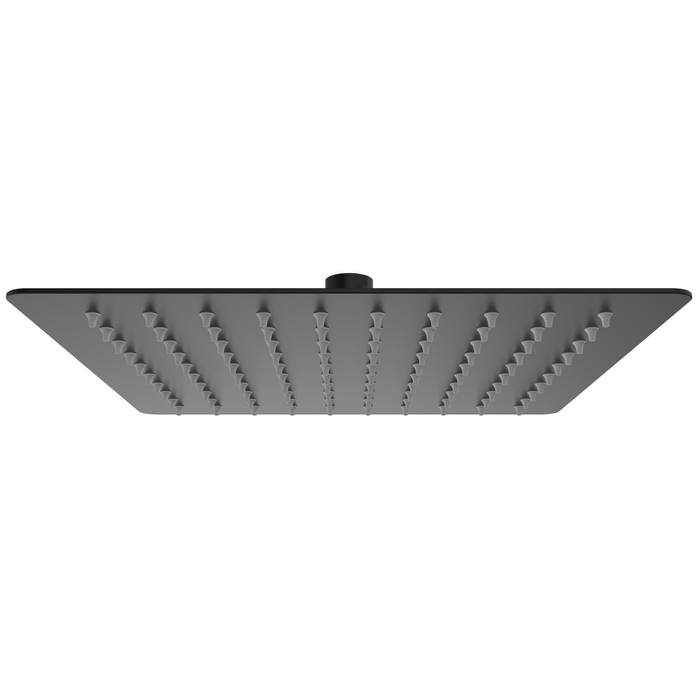 Mondella 250mm Matte Black Rococo Square Shower Head - Bunnings Australia