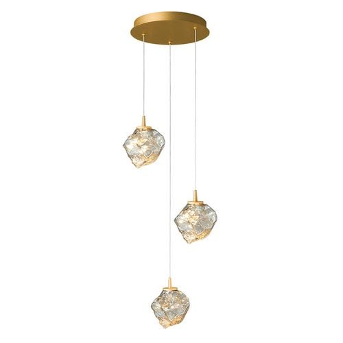 Vencha Gem 3 Light LED Glass Pendant - Bunnings Australia