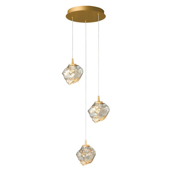 Vencha Gem 3 Light LED Glass Pendant - Bunnings Australia