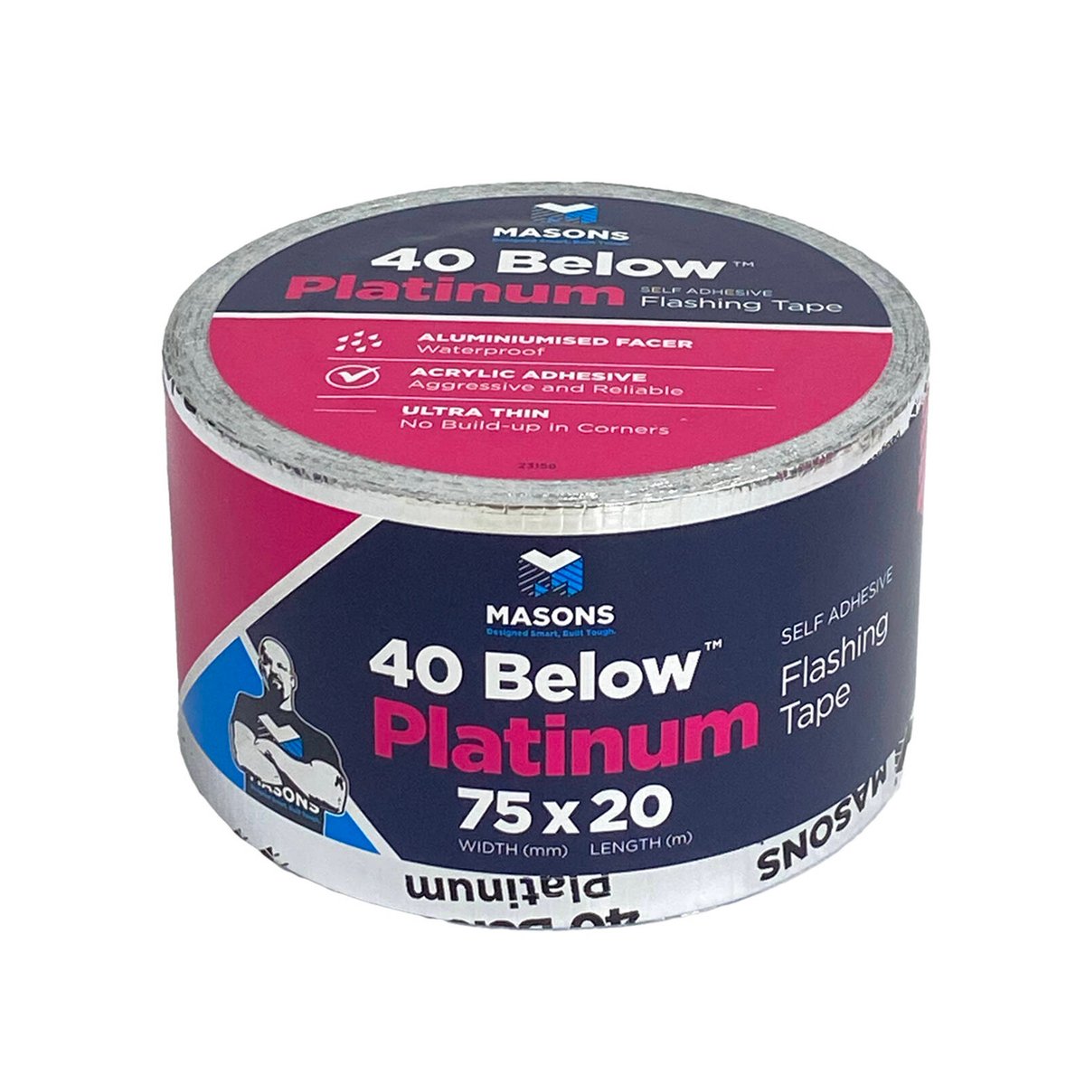 Masons 75mm x 20m 40 Below Platinum Flashing Tape - Bunnings New Zealand