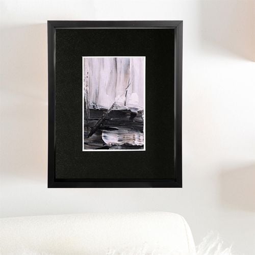 Nicola Spring 8" x 10" Black 3D Deep Box Photo Frame - 4" x 6" Mount ...