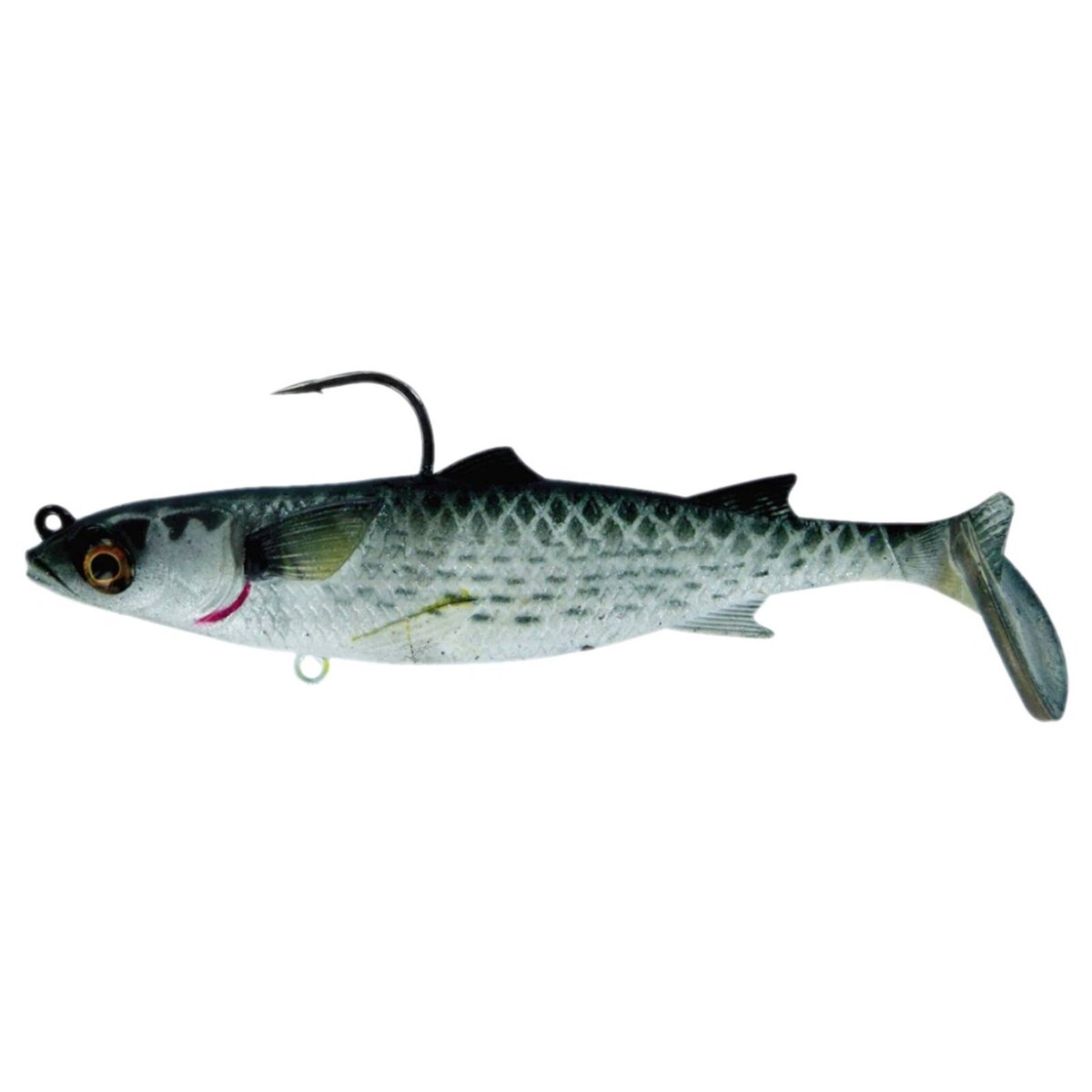 Chasebait Lures Poddy Mullet 125mm Active Side Fins Fishing Lure ...