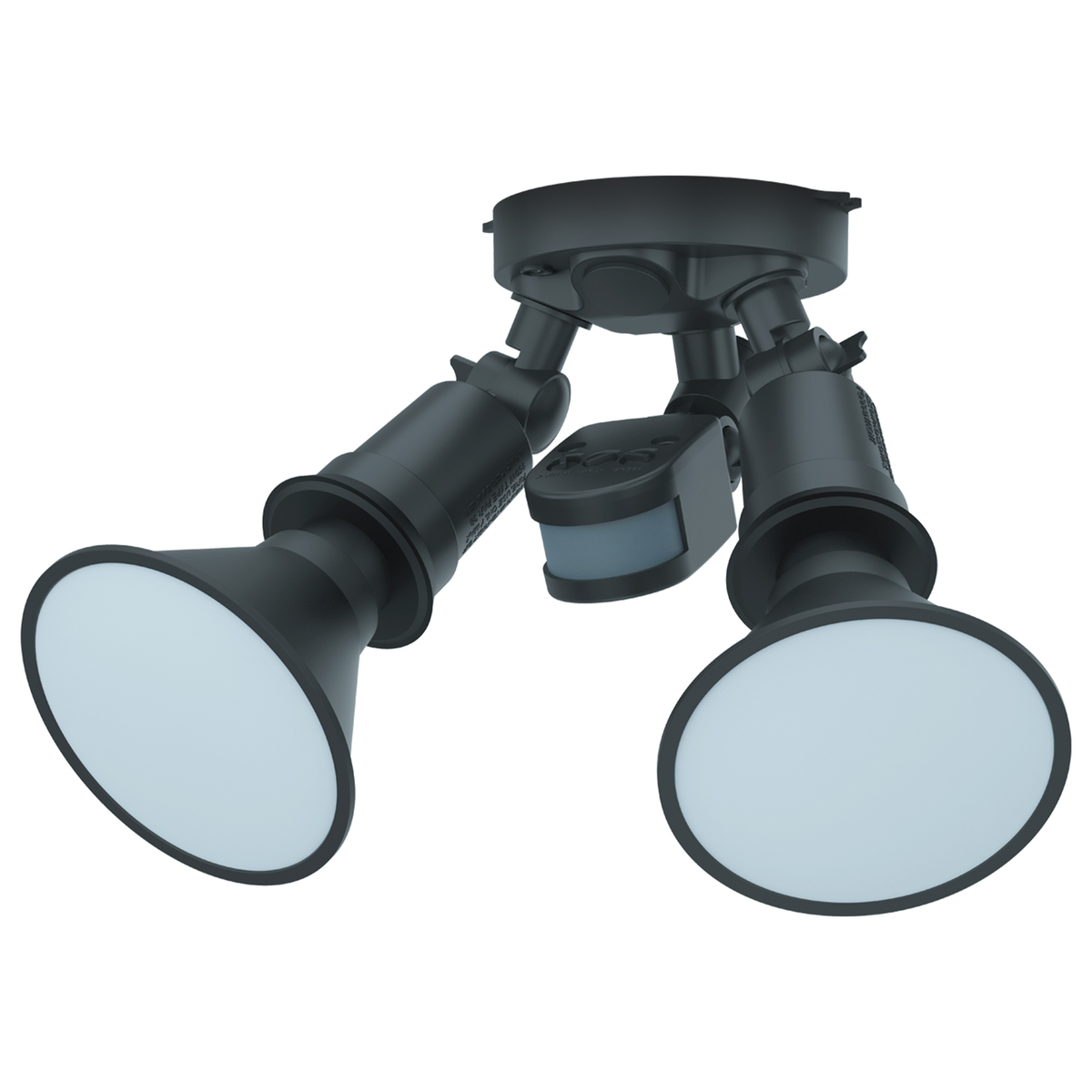 Arlec Twin Head Hardwired Floodlight With Sensor - Bunnings Australia