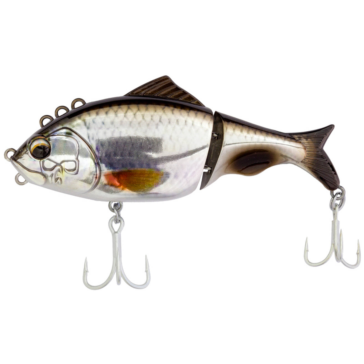 130mm Bone Focus Jointed Swimbait Fishing Lure - Silver Roach ...