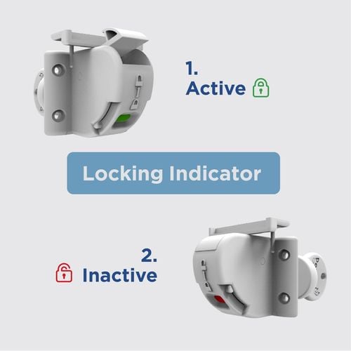 Perma Child Safety Adhesive Magnetic Locks - 2 Pack With 1 Key ...