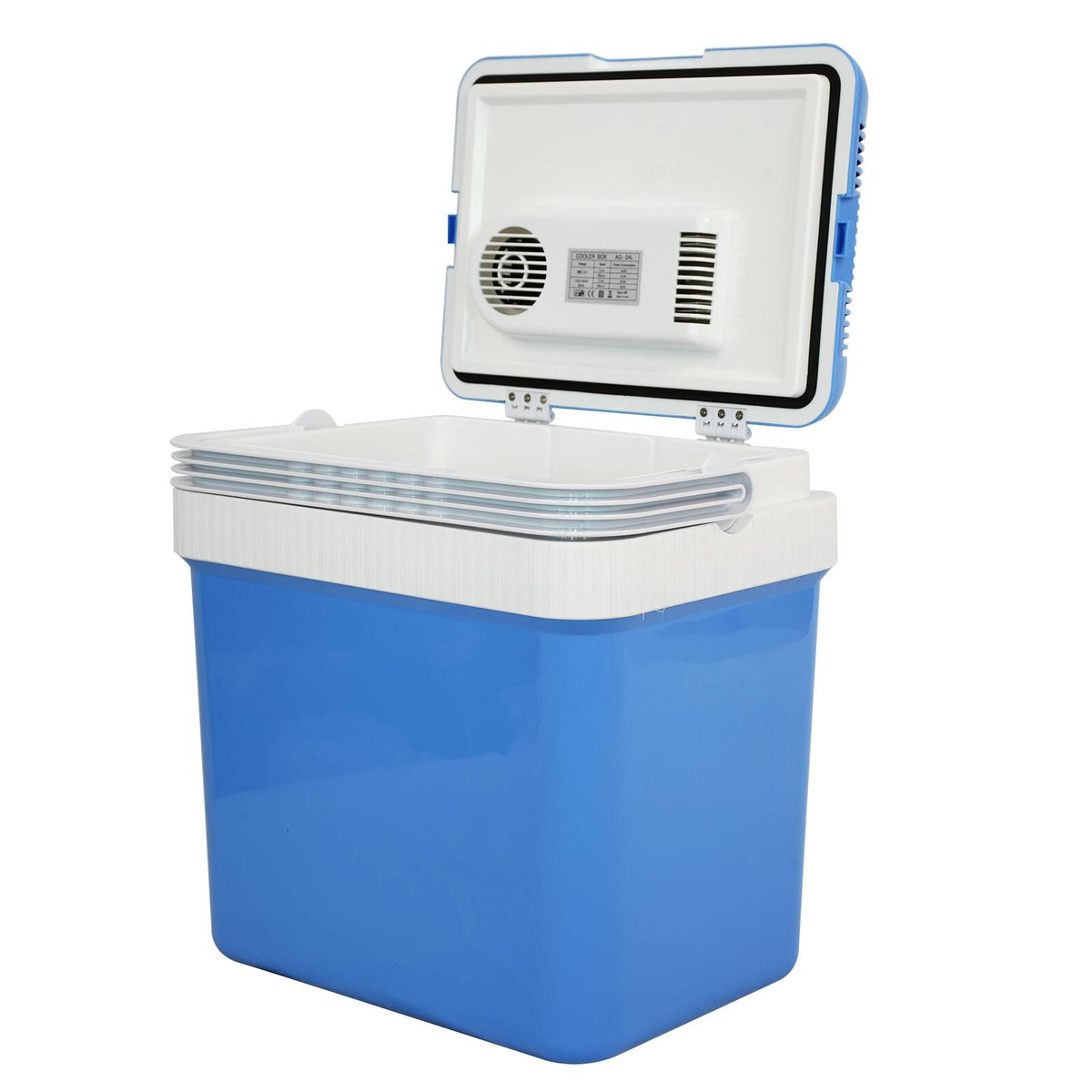 Advwin 24L Mini Fridge Electric Cooler and Warmer for Car and Home Blue ...
