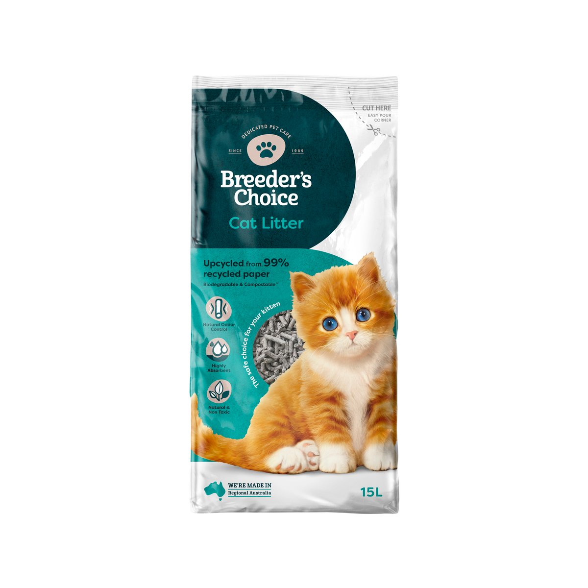 Breeders Choice 15L Cat Litter - Bunnings Australia