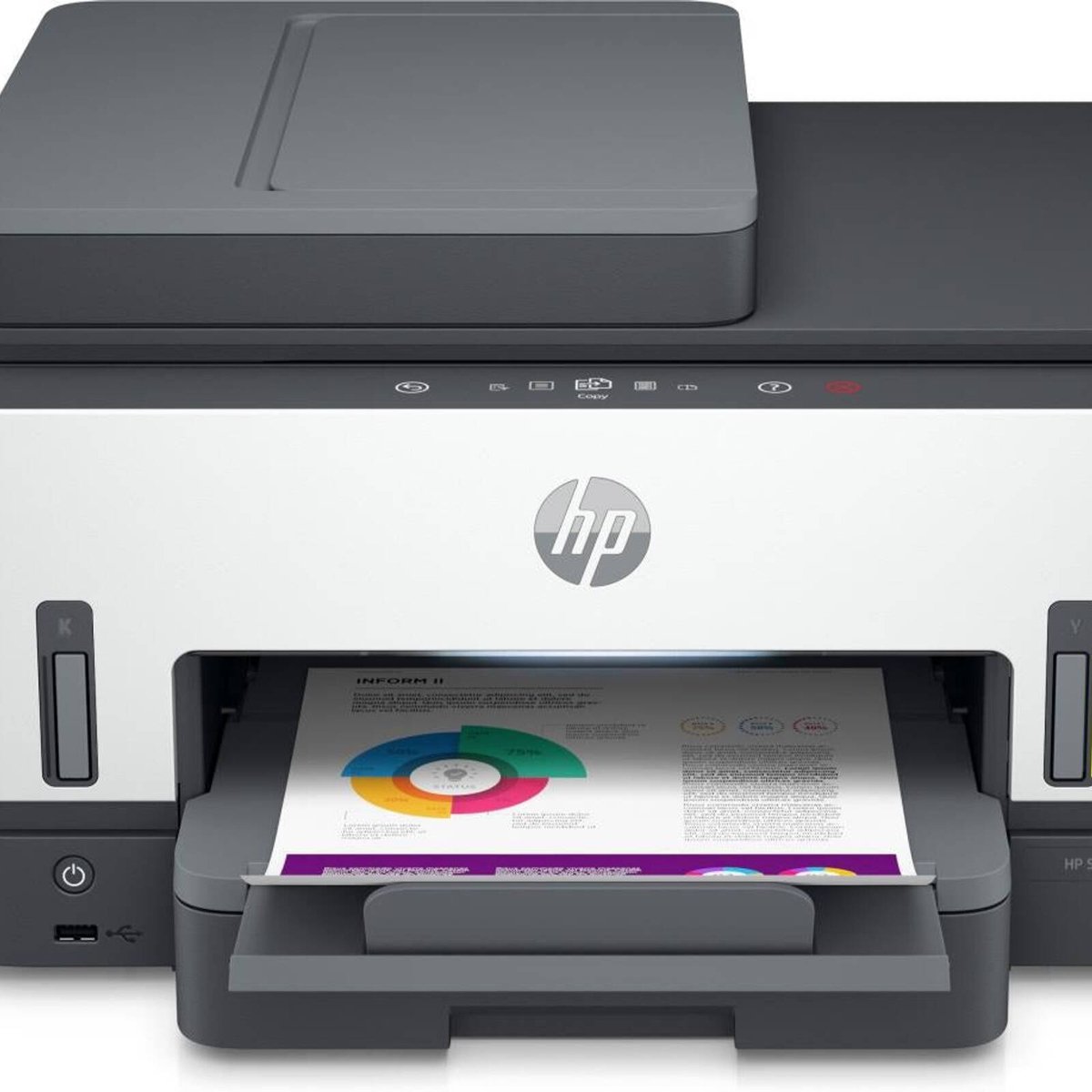 HP Smart Tank 7605 All-in One Printer - Black - Bunnings Australia