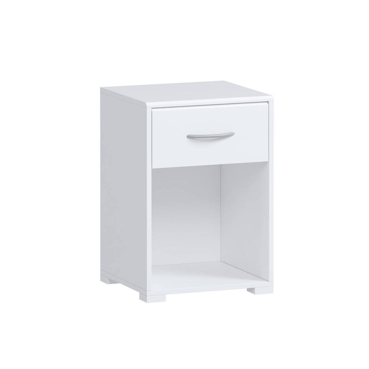 Practa Bedside Table Bundle - 1 Drawer - White - Bunnings Australia