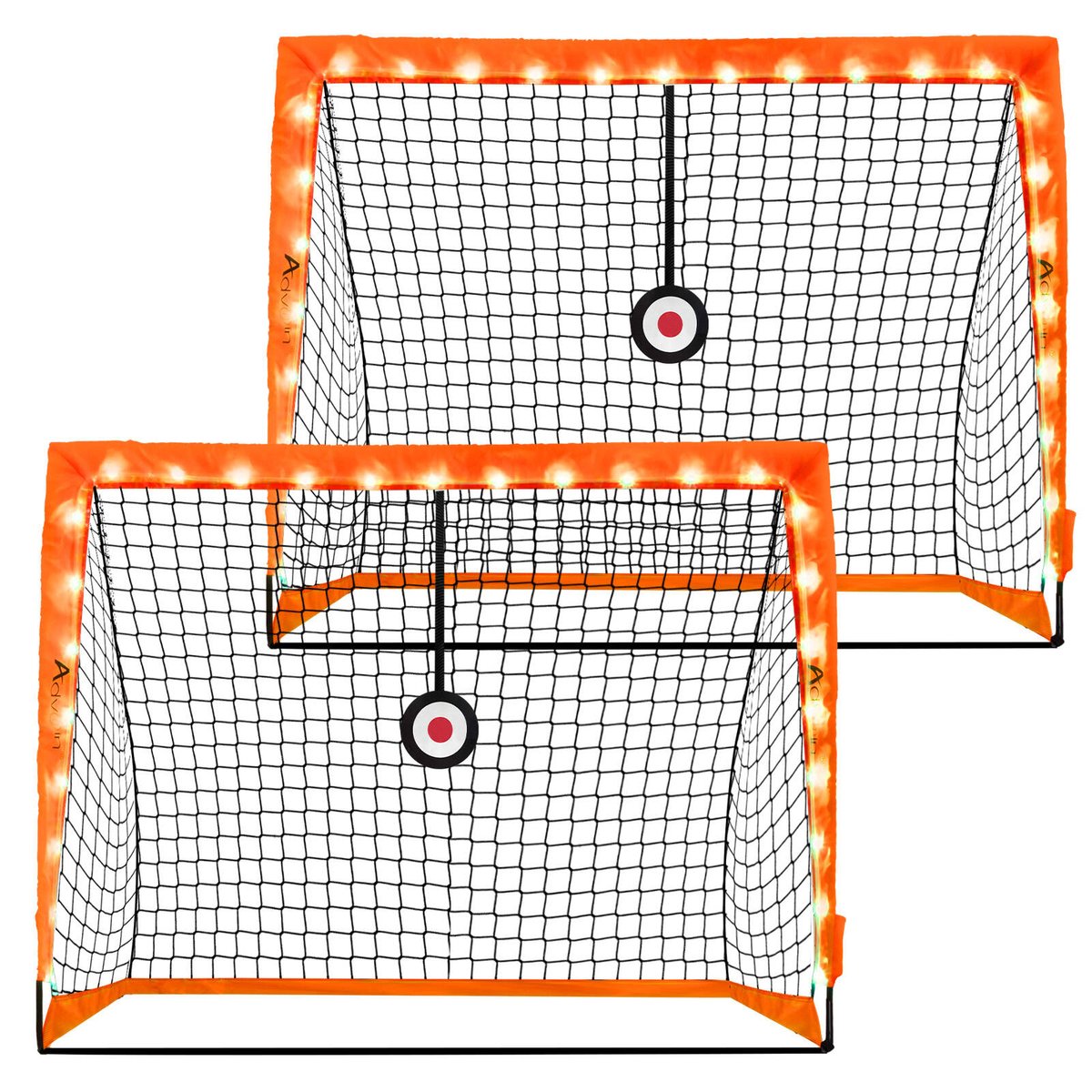 Advwin Light Up Soccer Goals for Kids, Pop Up Soccer Goal for Backyard ...