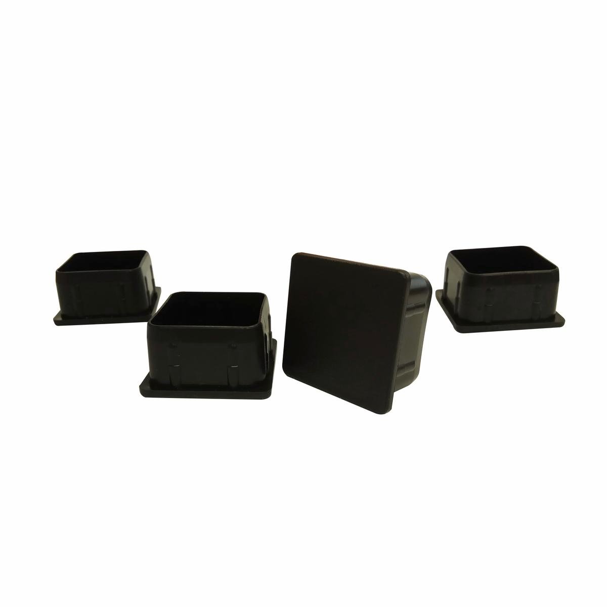 Surface Gard 50mm Black Square Internal Plastic Chair Tips - 4 Pack ...
