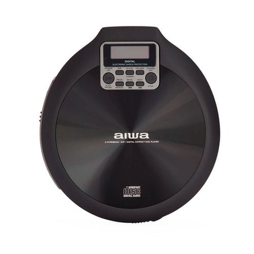 AIWA Portable AA Rechargeable Handheld CD Player Black - Bunnings Australia