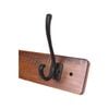Adoored 4 Black Hook Rustic Board Deco Hook Rack - Bunnings Australia