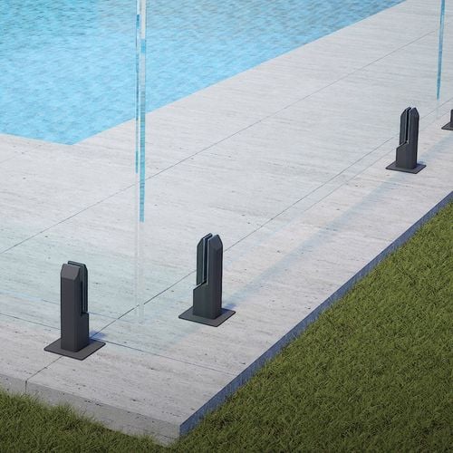 ProtectorAl 95 x 95 x 162mm Black Glass Fence Chisel Mini Post - 6 Pack ...