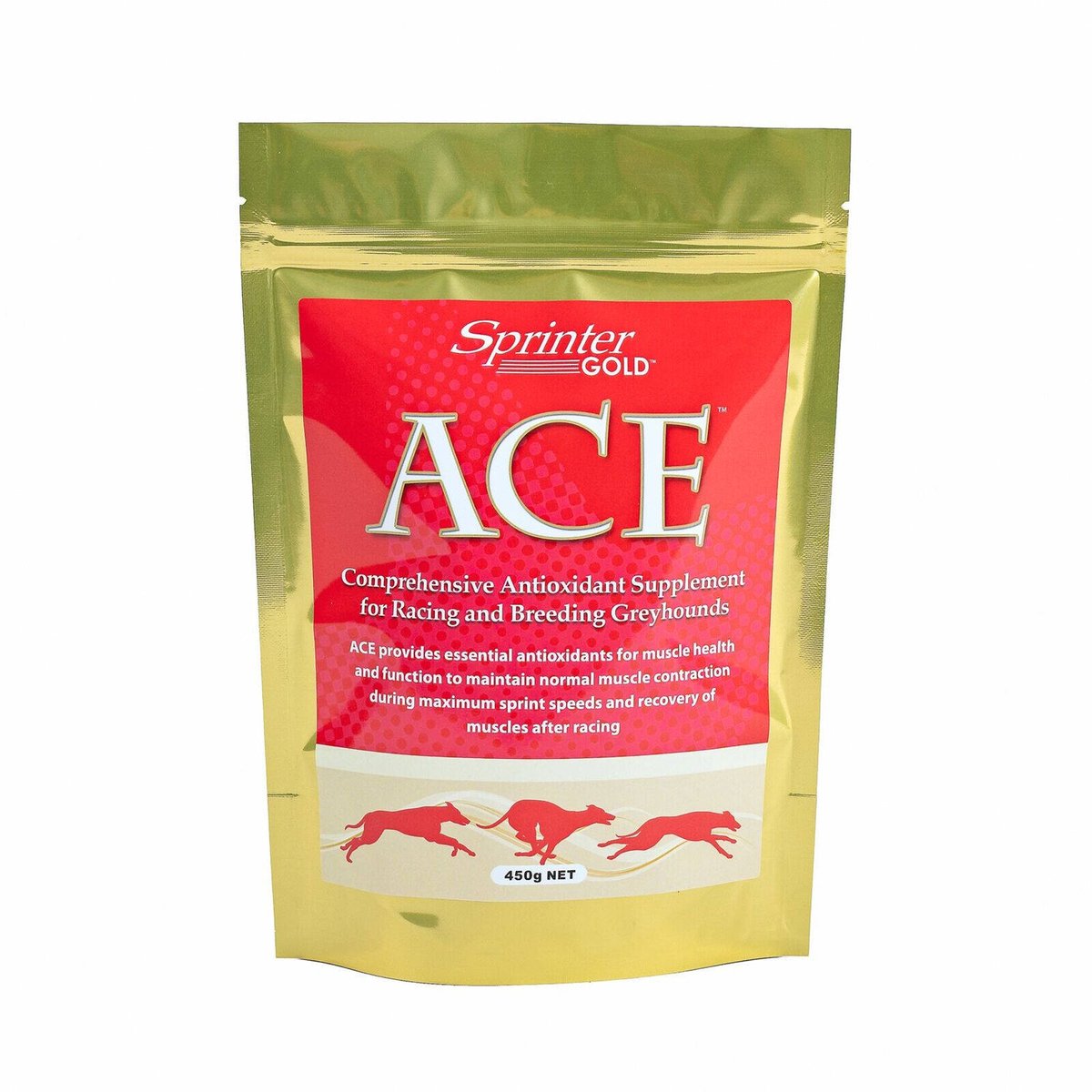 Sprinter Gold Ace Antioxidant Formula Greyhound Supplement 450g ...