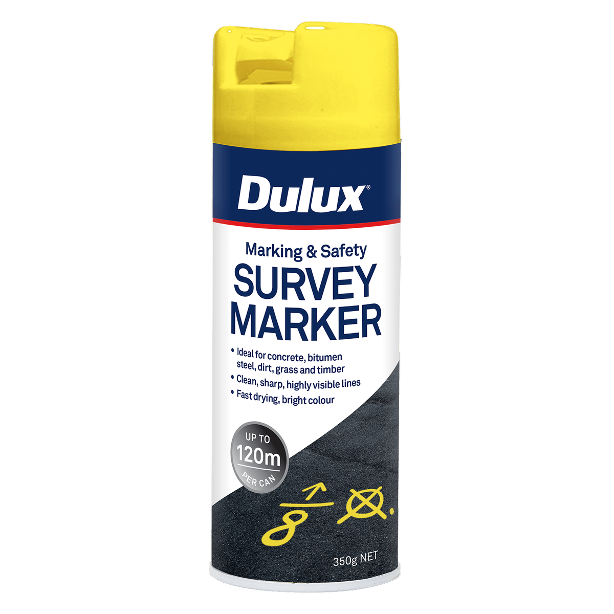 Dulux 350g Yellow Survey Marker - Yellow - Bunnings Australia
