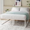Zinus Queen Joseph Bed Frame Metal Bed Platform Base - 45cm High White ...