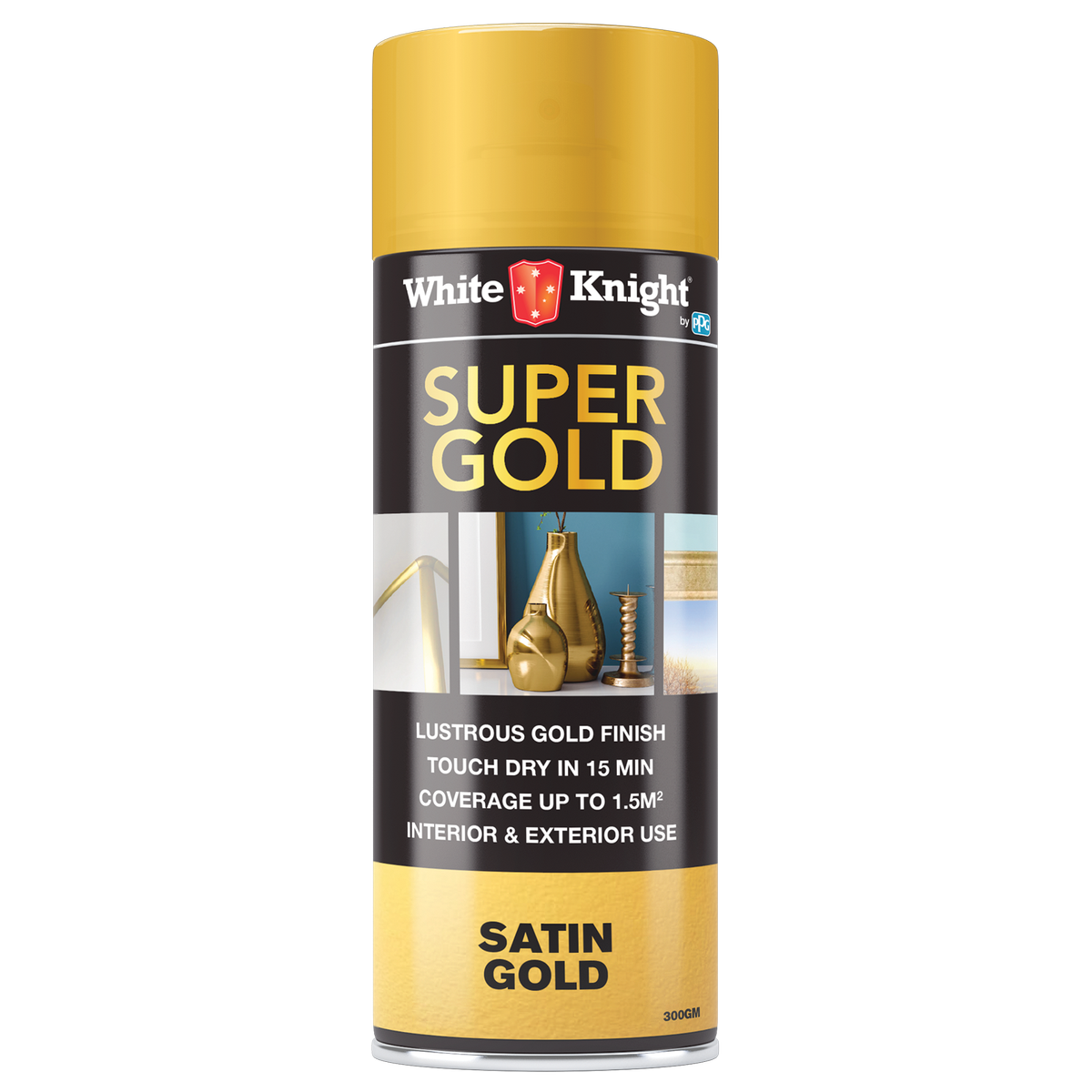 White Knight 300g Super Gold Spray Paint - Bunnings Australia