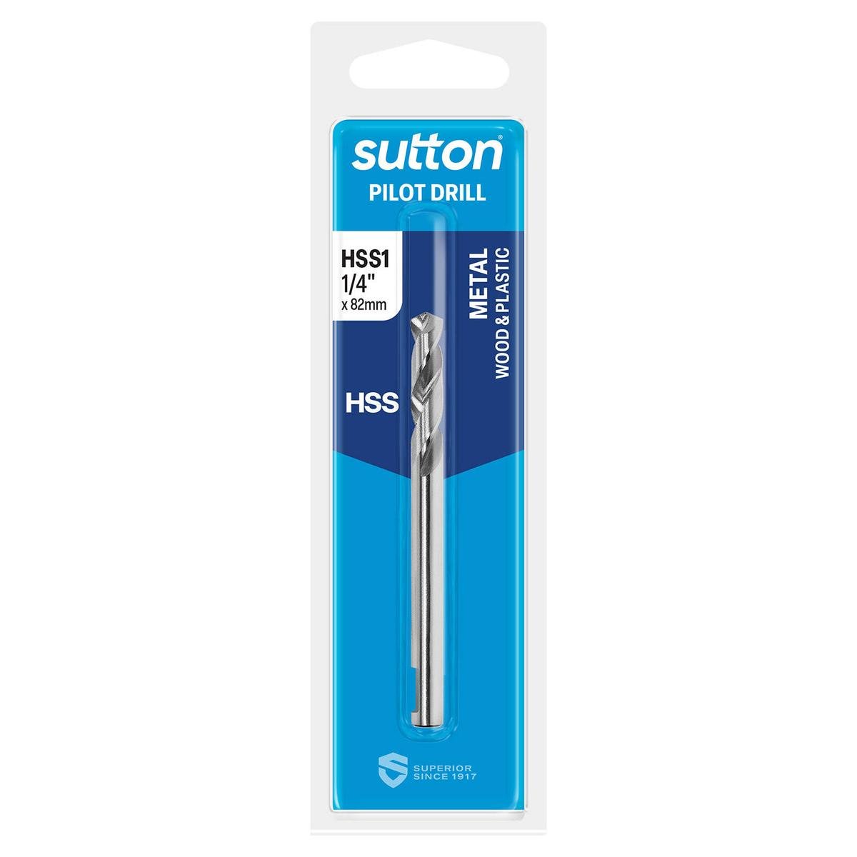 Sutton Tools 1/4" x 82mm Holesaw Pilot Drill - Bunnings Australia